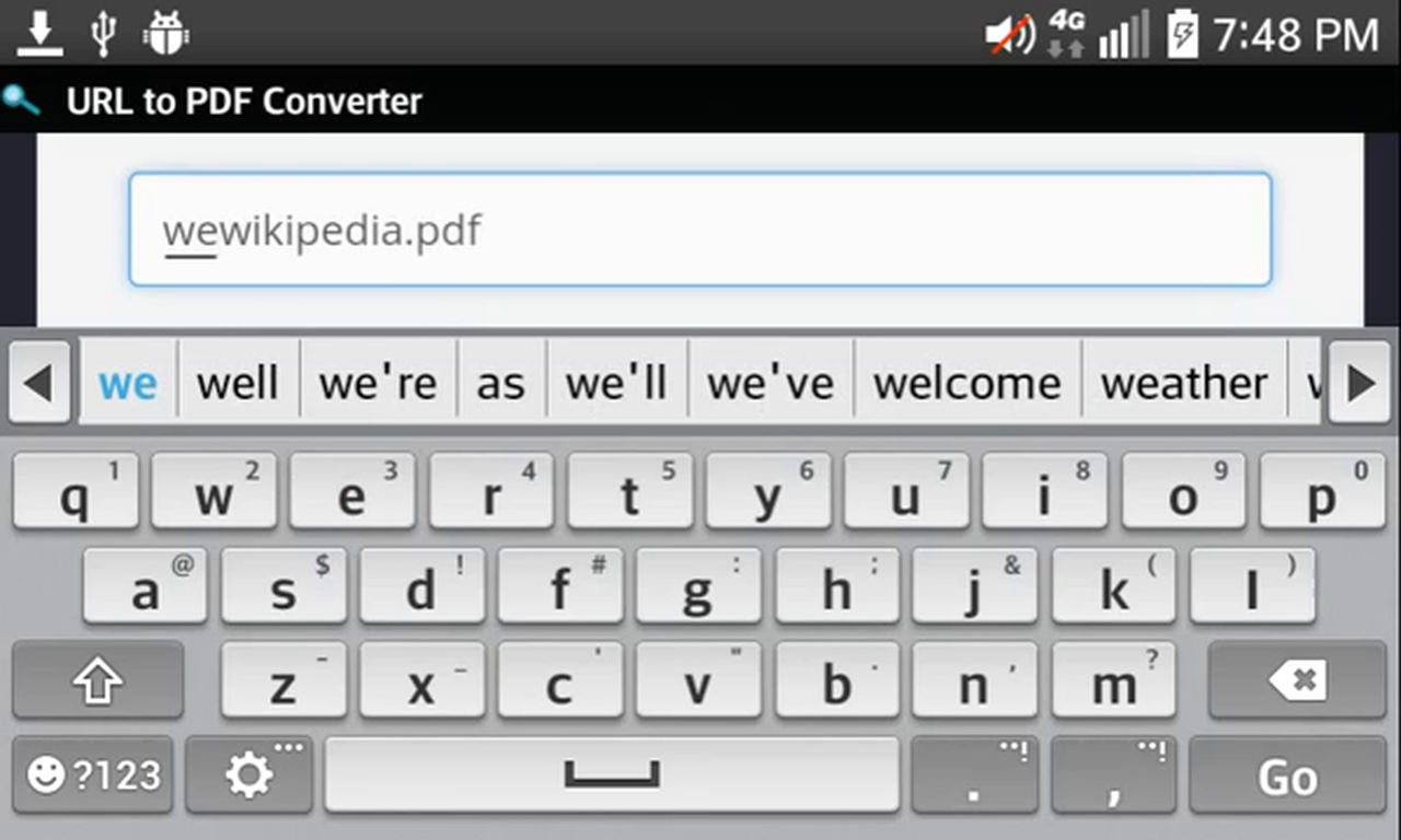 URL to PDF Converter - App on Amazon Appstore