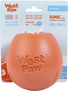 Amazon.com : WEST PAW Design Zogoflex Rumbl Treat-Dispensing Dog Toy ...