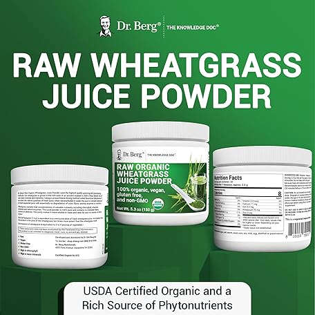 Mua Dr. Berg's Wheatgrass Superfood Powder - Raw Juice Organic Ultra ...