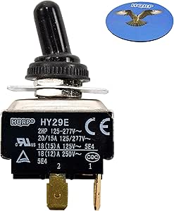 HQRP 4-Pin Toggle Switch compatible with HY29E ON-OFF Steampunk ...