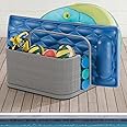 Amazon.com: Sunjoy Rust-proof Aluminum Pool Float Storage Rack, 35-Inch ...