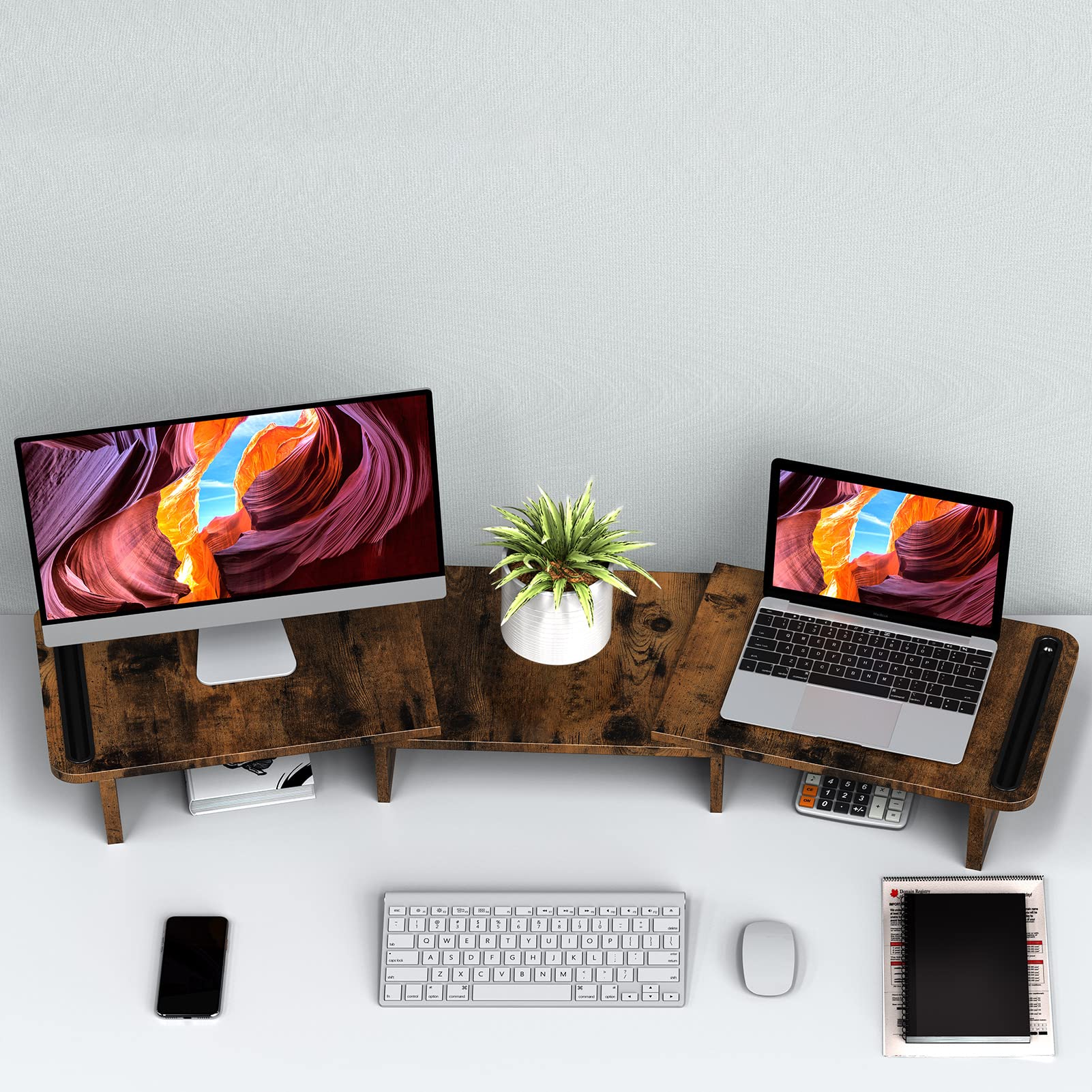 Mua Zimilar Dual Monitor Stand Riser, Monitor Stand with Adjustable ...