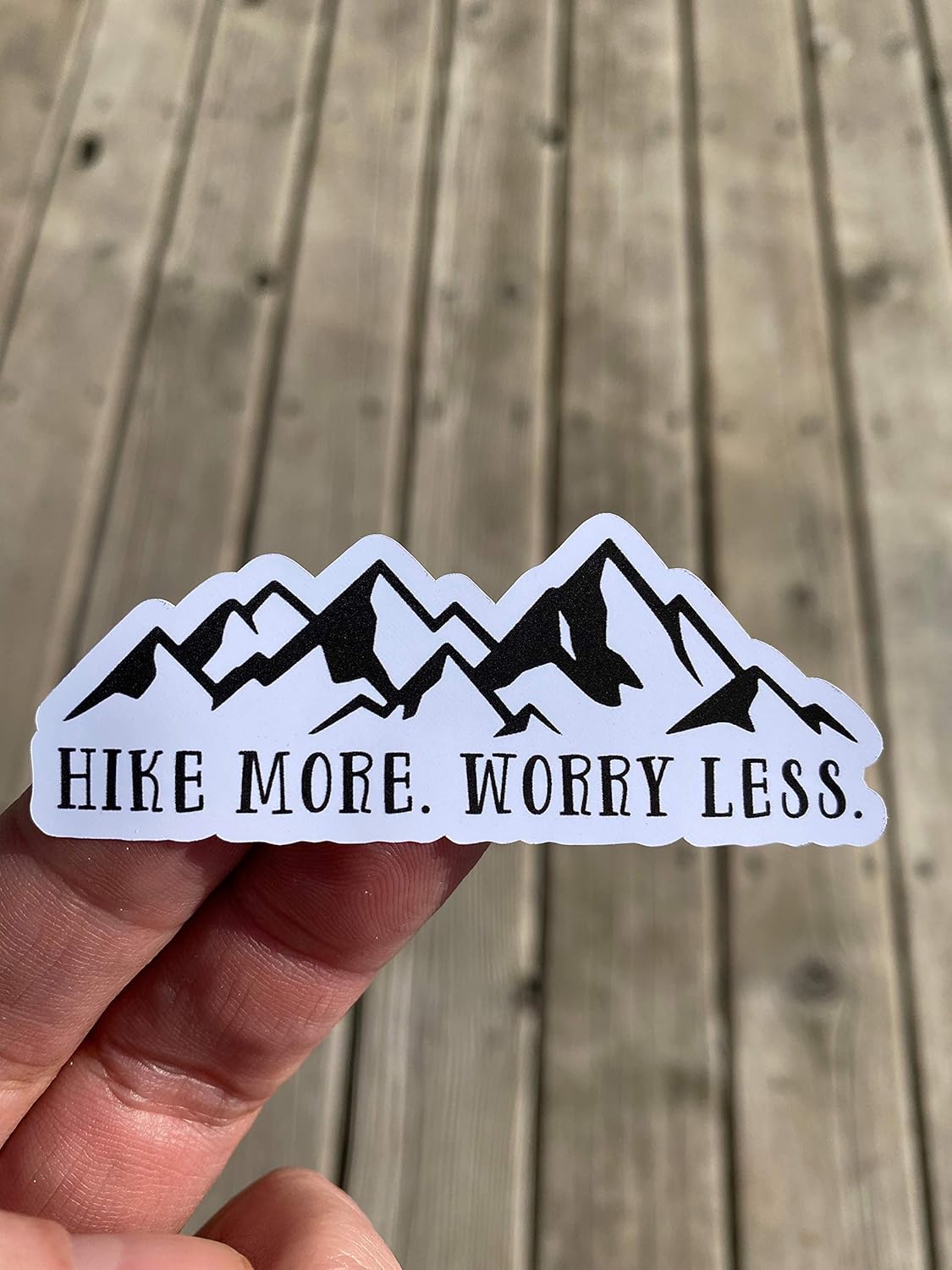 Amazon.com: Hike More Worry Less Sticker, Laptop Sticker, Water Bottle ...