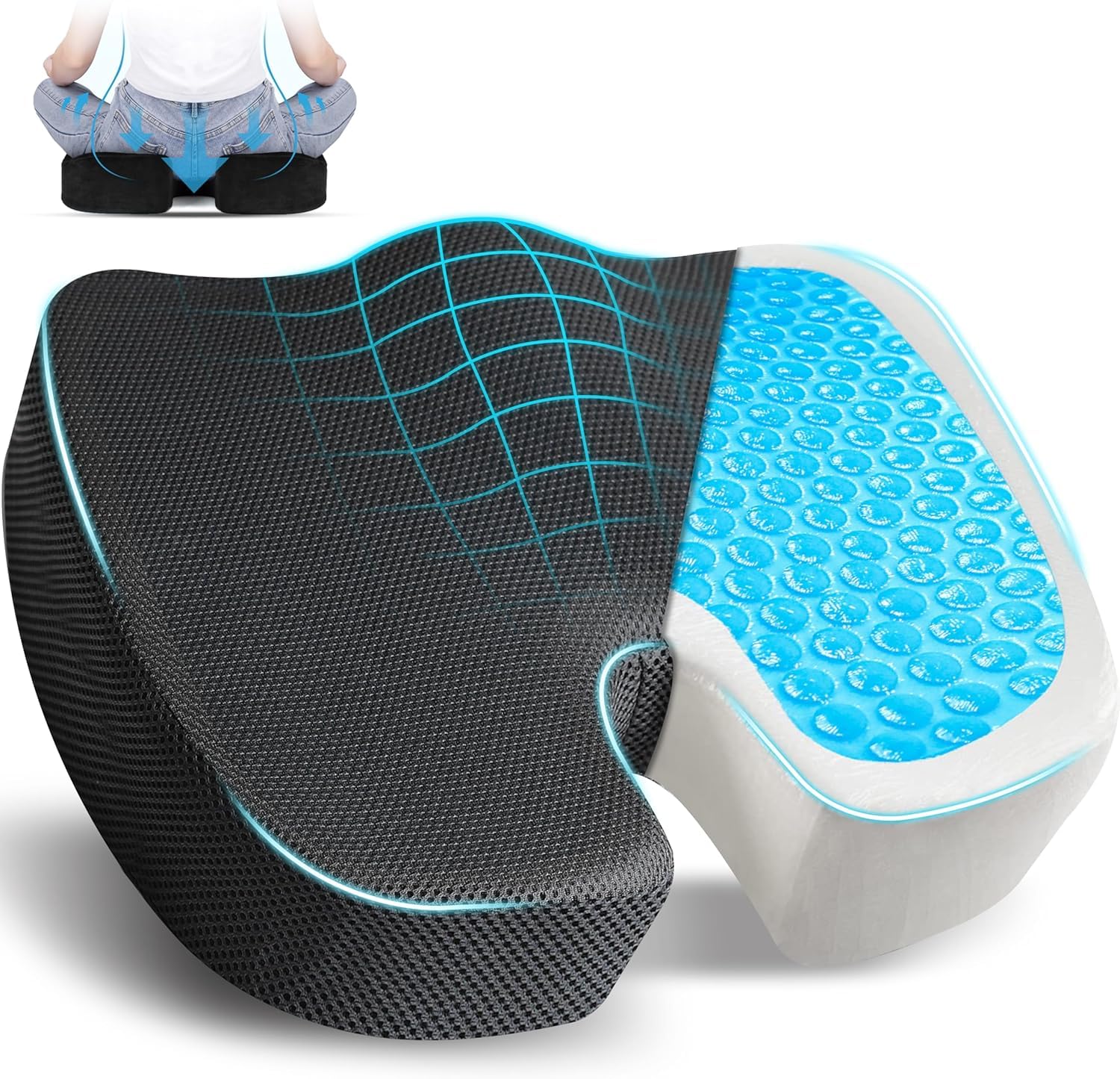 Mua EcoNour Office Chair Seat Cushion for Sciatica Pain & Pressure ...