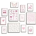 Amazon.com: TwoDays Pink Coquette Room Decor Aesthetic, Light Pink Bows ...