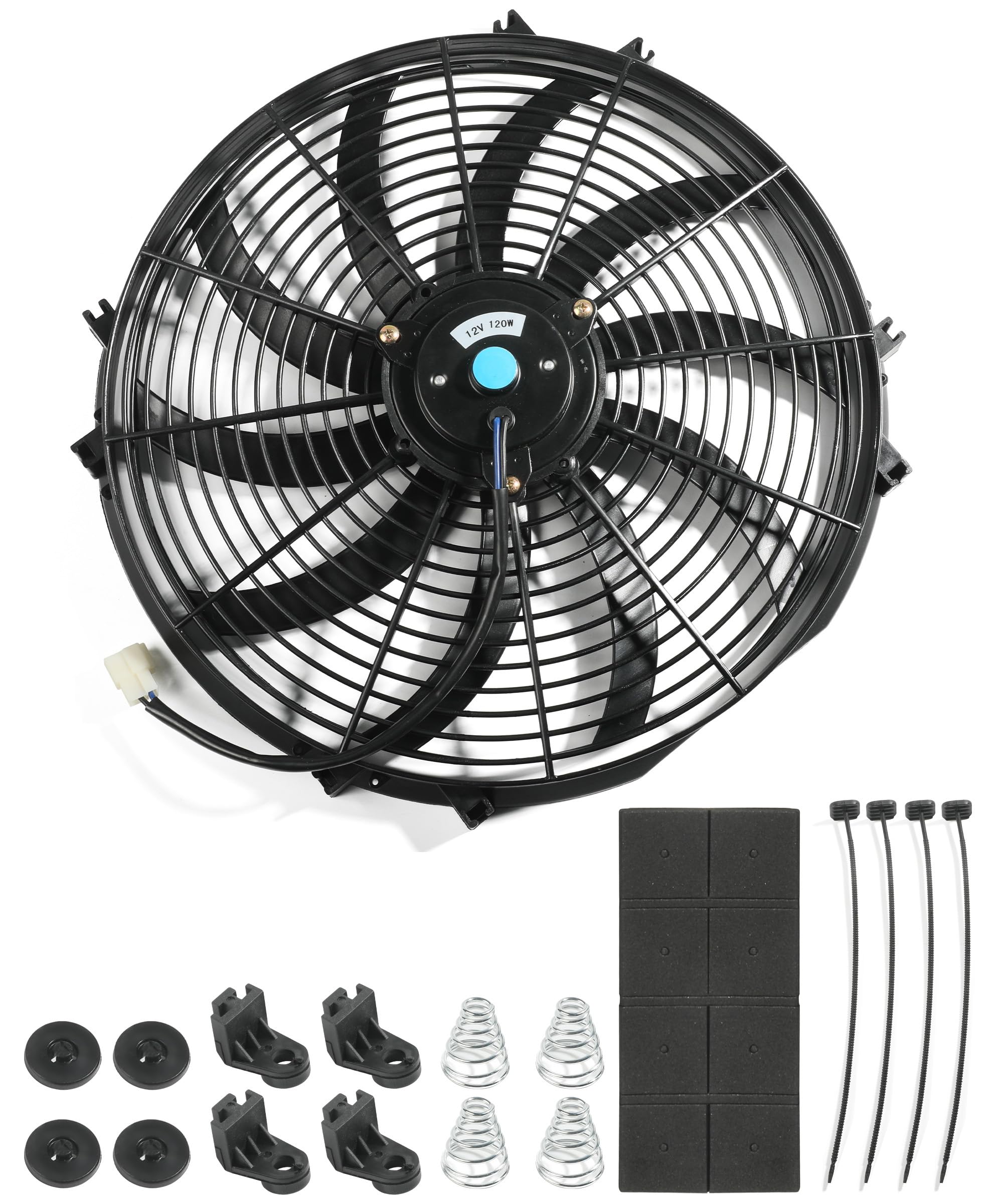Mua Electric Radiator Cooling Fan Assembly Kit,Car Slim Fan Push Pull ...