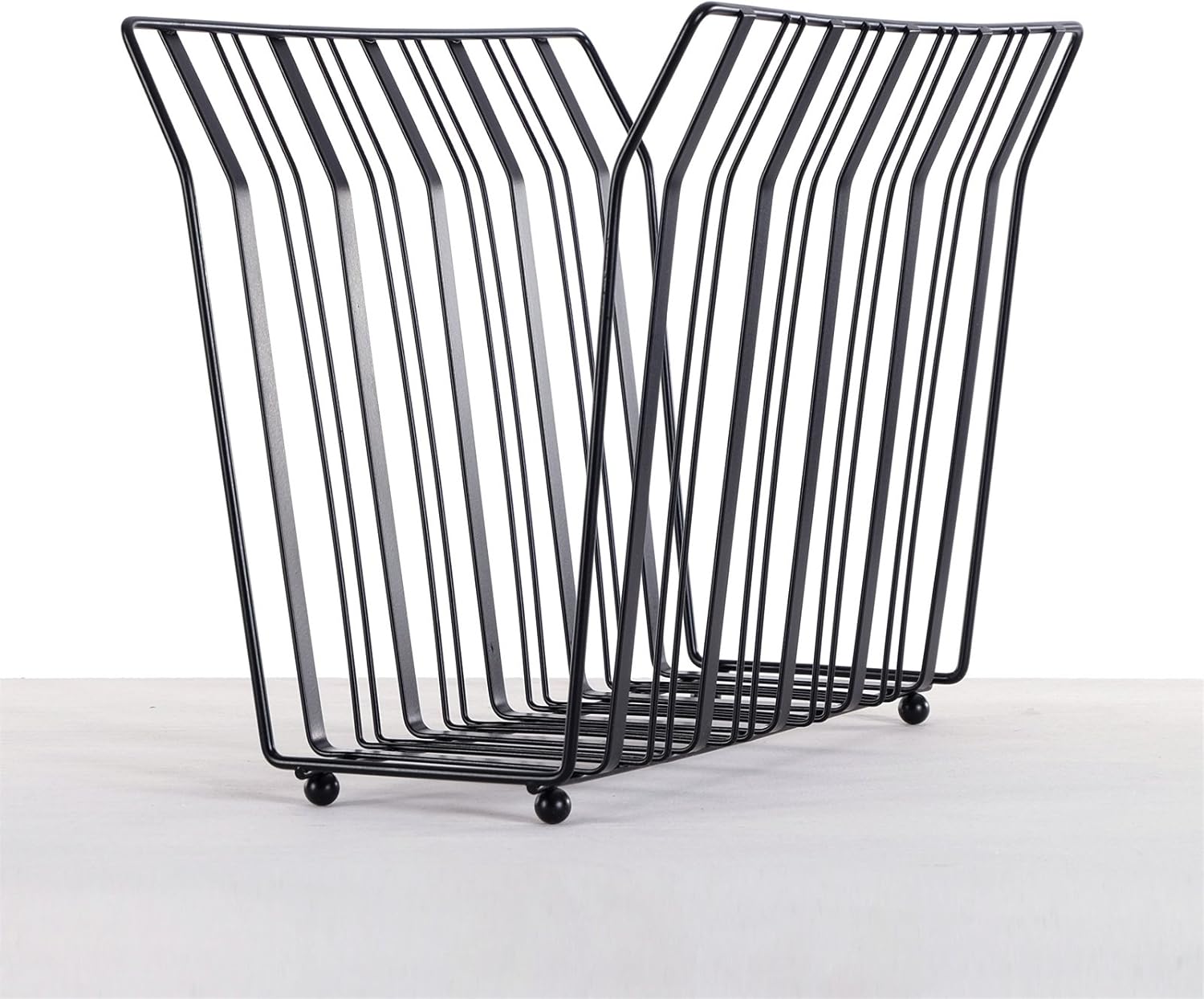 Porte-journaux moderne en métal, 33 cm, noir, support de magazines ...