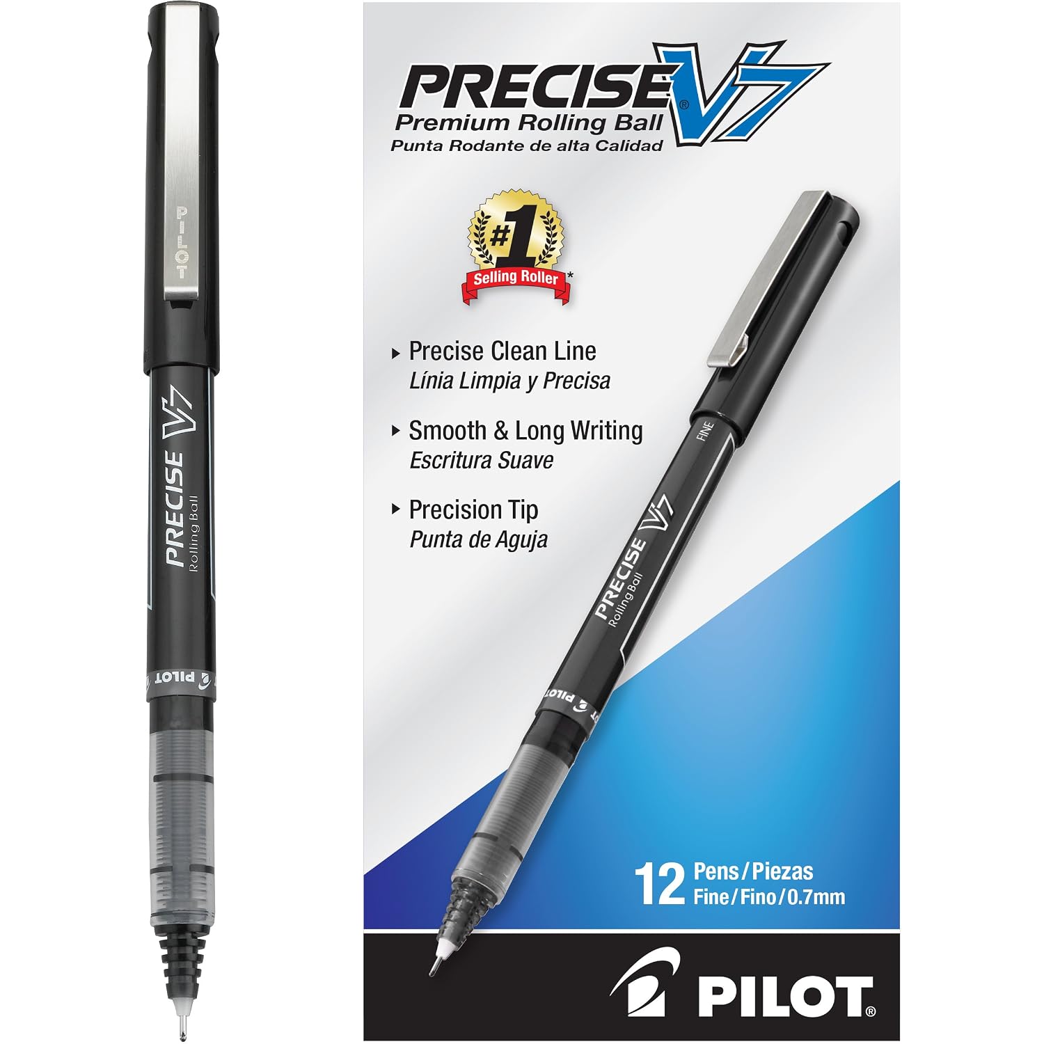 Pilot Precise V7 Premium Rolling Ball Pen 7mm Open Stock Black Amazon