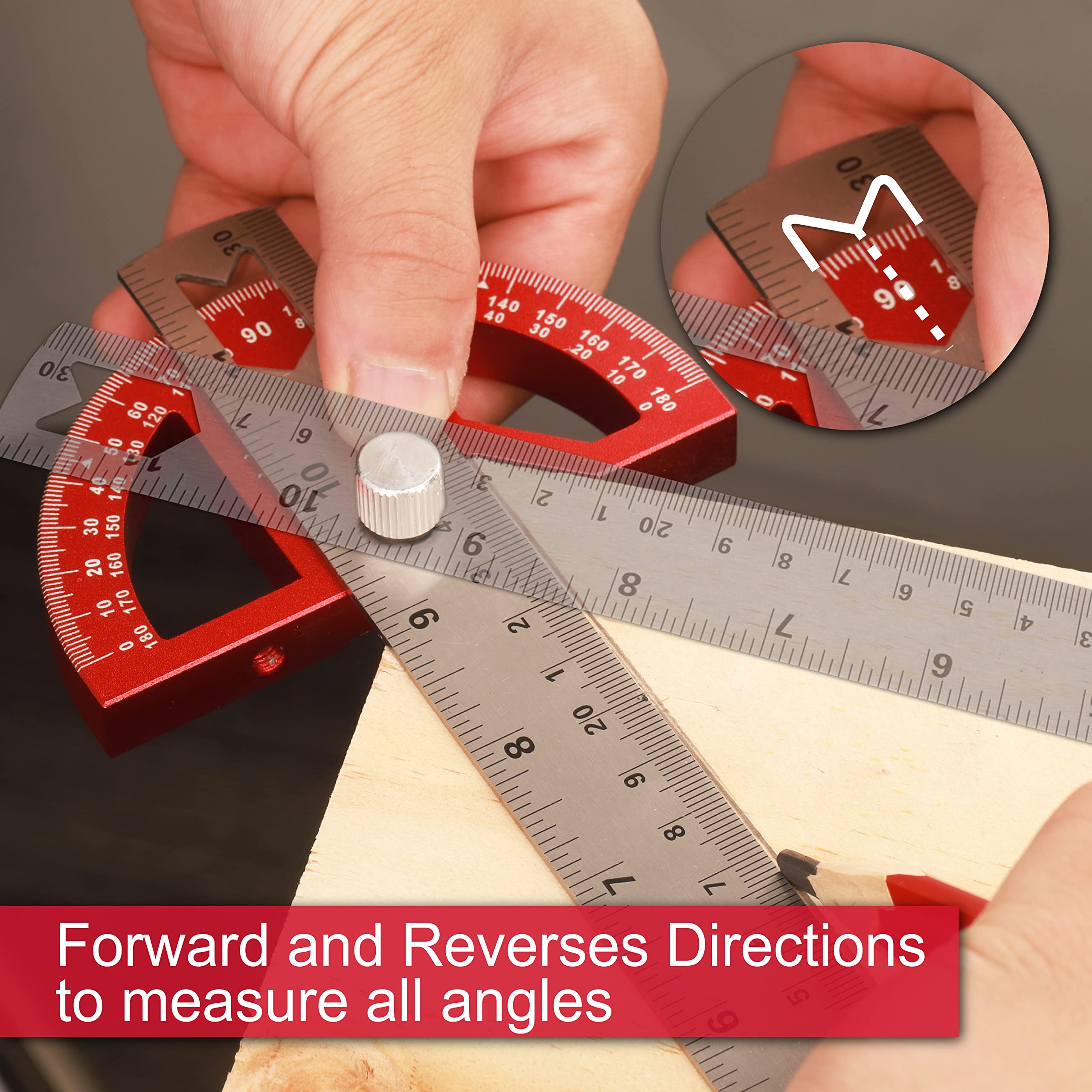 Mua P.I.T. Angle Finder Protractor 12 Inch/305mm, Aluminum Alloy ...
