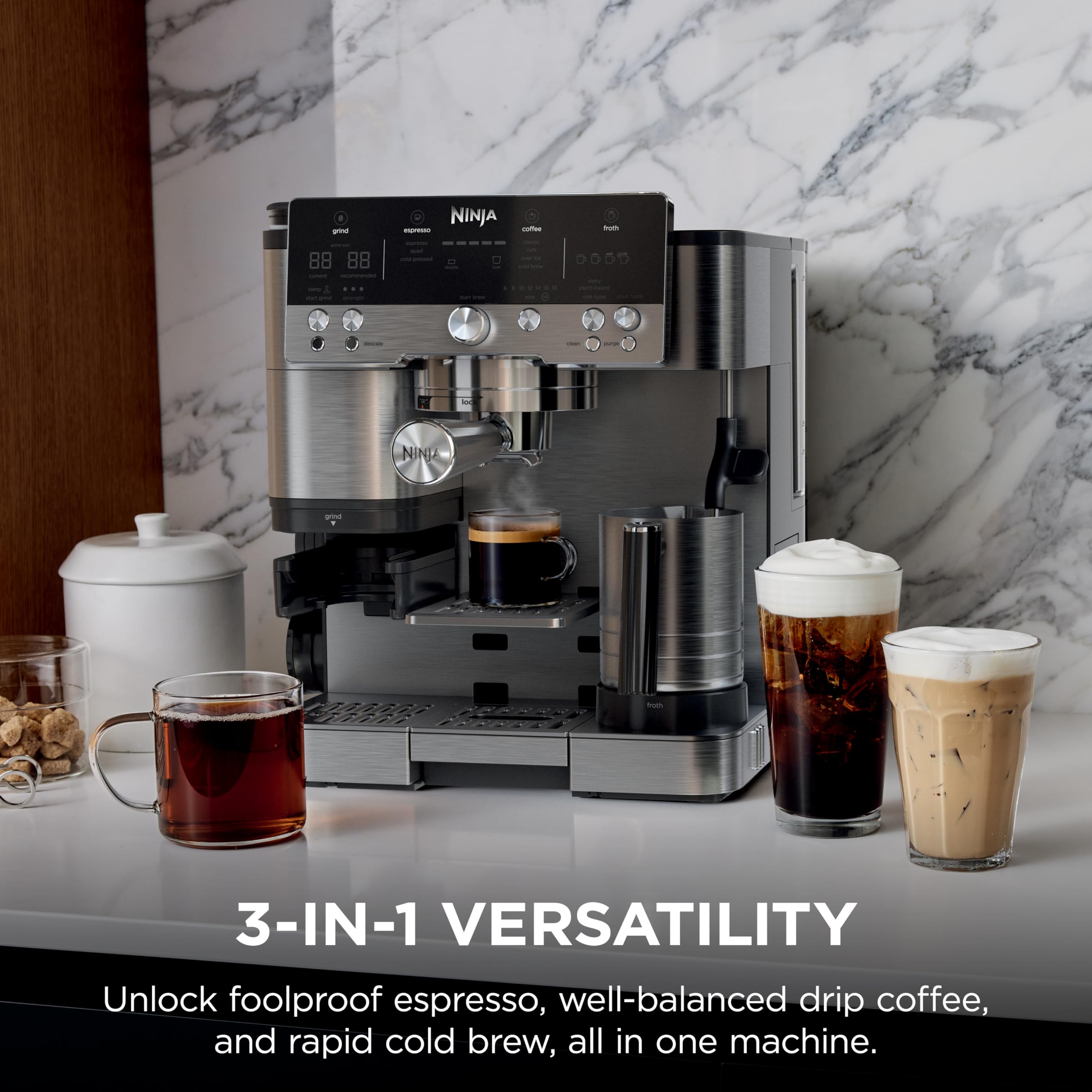 Mua Ninja Luxe Café 3-in-1 Espresso, Drip Coffee and Cold Brew Machine ...