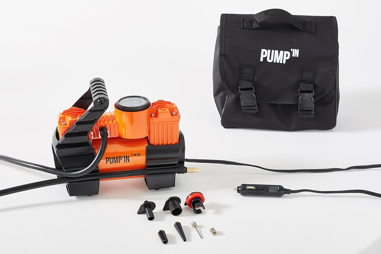 Amazon.fr : Pumpin - Pump'in Twin - Mini-compresseur Portable 12V
