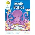School Zone - Math Basics 1 Workbook - 64 Pages, Ages 6 to 7, 1st Grade ...