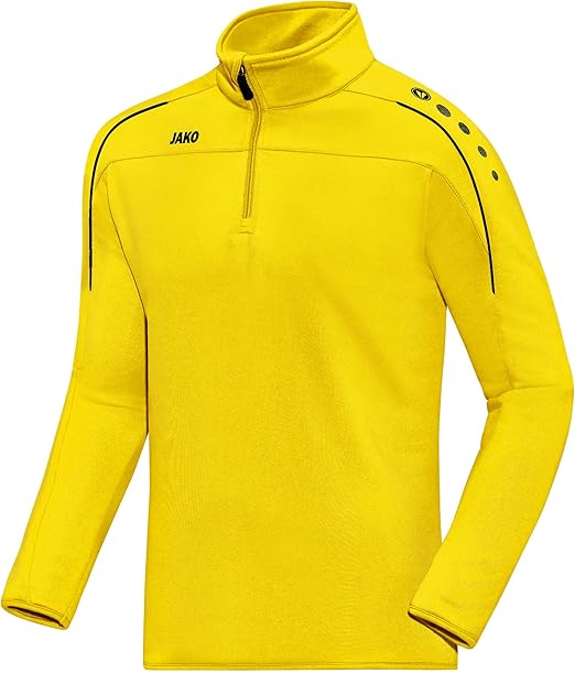 JAKO Men's Classico Training Zip Top, Men, 8650, Lemon, S: Amazon.co.uk ...