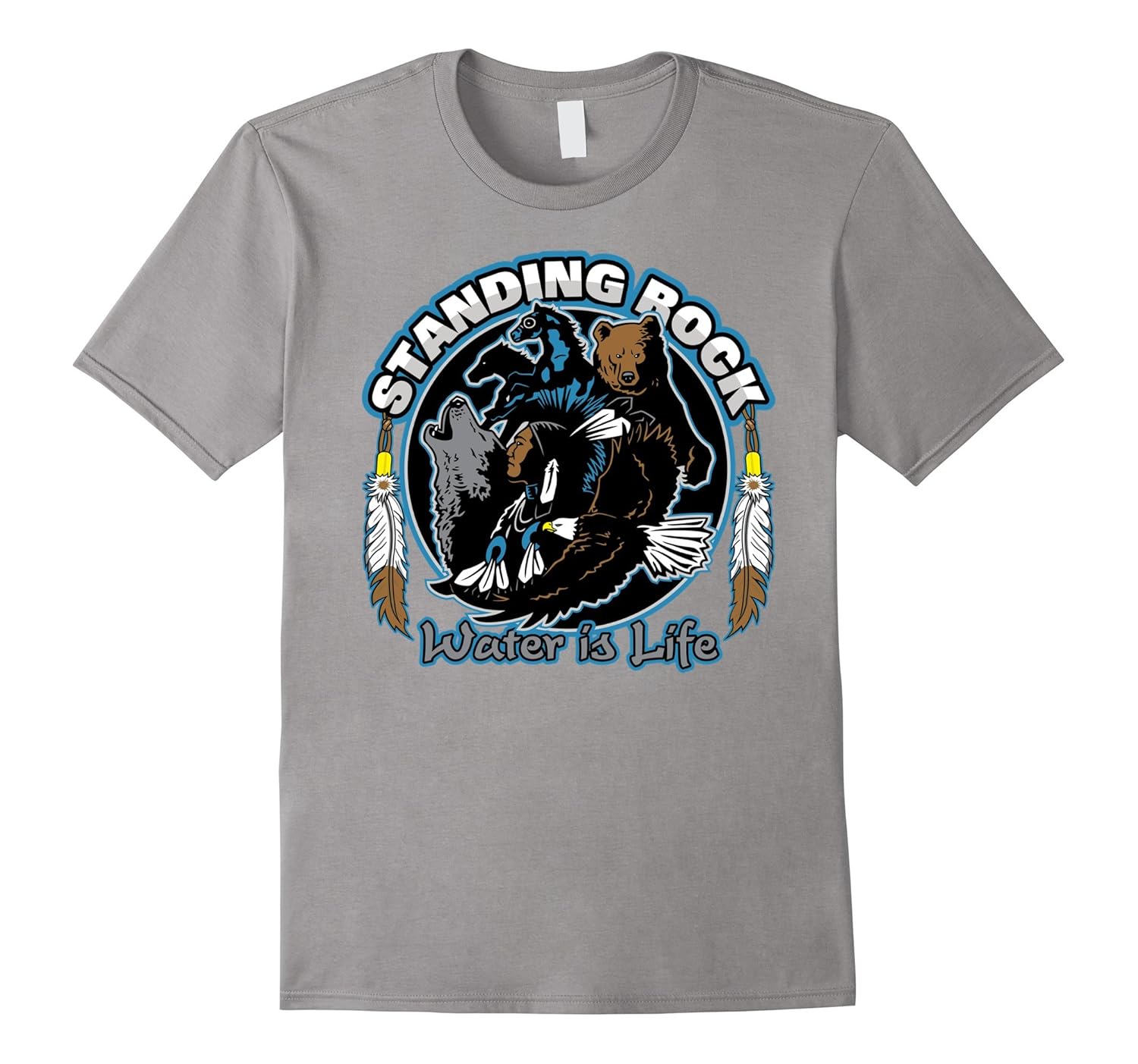 Standing Rock Water is Life No DAPL All Life T-shirt-TD – Teedep