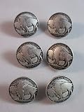 Amazon.com: Buffalo Nickel Buttons Metal 15mm 9/16" 8 Piece Set