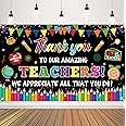 Amazon.com: ﻿Thank You Teachers Backdrop Large Size Thank You Teachers ...