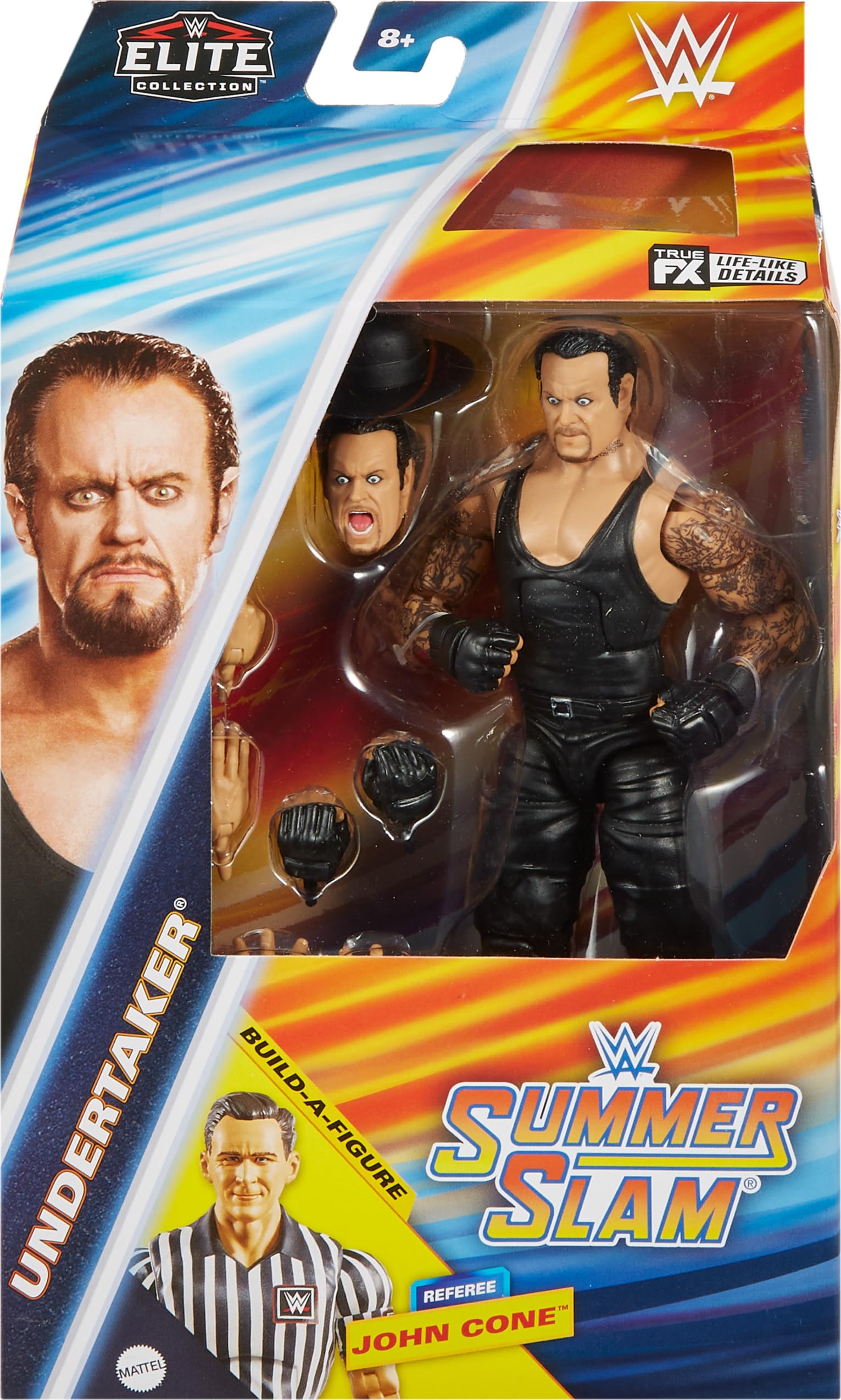 Mua WWE Elite Collection Action Figure SummerSlam Undertaker with Accessory and Referee Build-A ...
