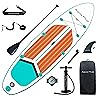 Aqua Plus 6inches Thick Inflatable SUP for All Skill Levels Stand Up ...