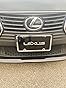 Amazon.com: Lexus 3D Name Black Acrylic License Plate with Chrome Frame ...