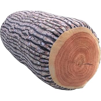 Amazon.com: Log-shaped Head Rest Pillow Decorative Wood Columns Novelty ...