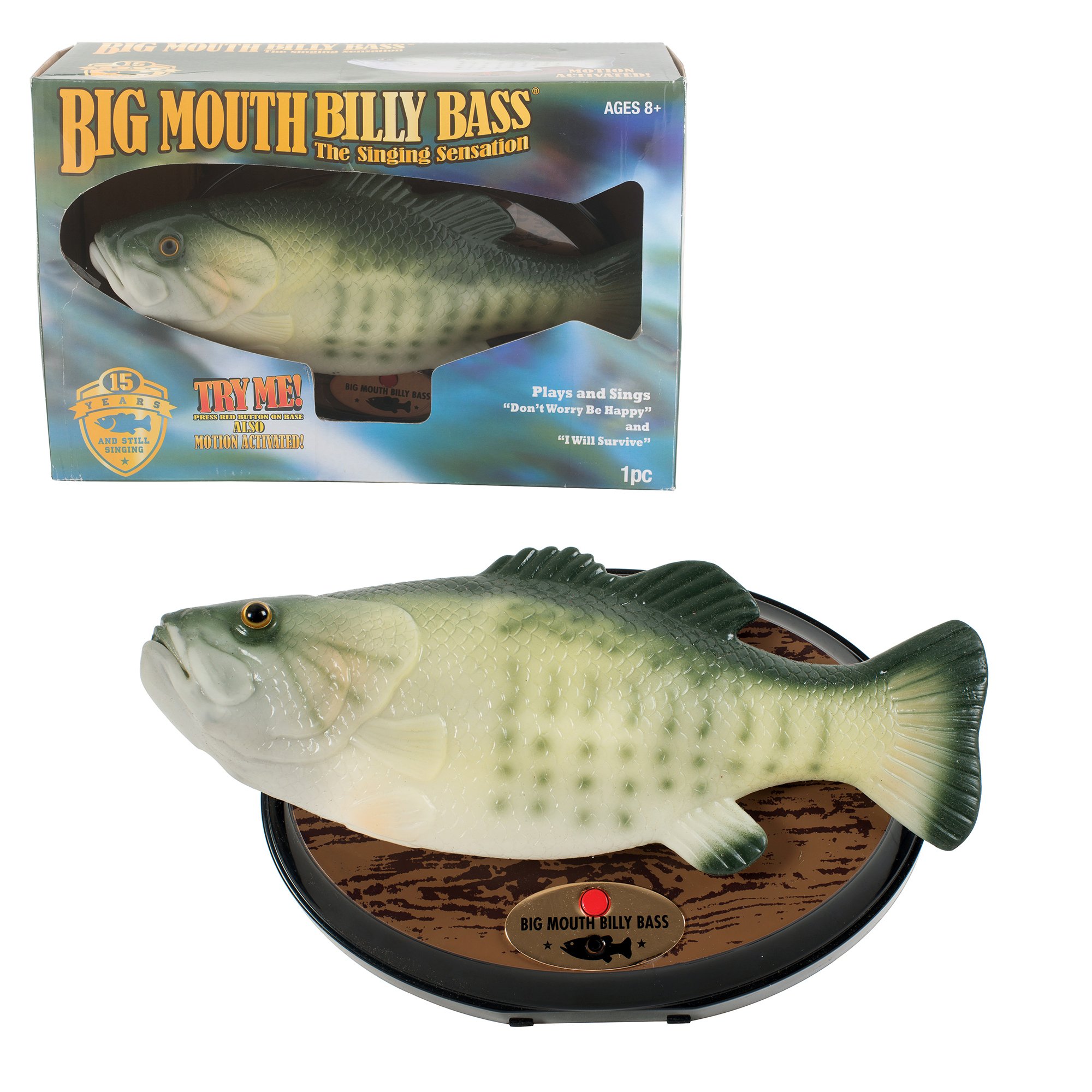 Toys Plastic Simulation Fish with singing and beating strange spoof ...