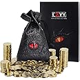 Amazon.com: DND Fantasy Coins 50 Antique Gold Metal Treasure Tokens ...