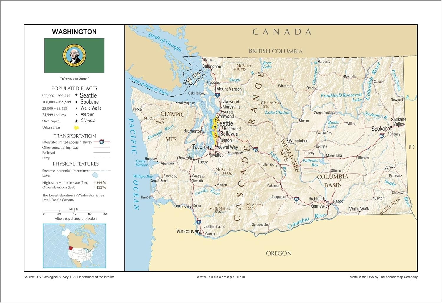 Geography Materials Physical Features 13x19 Washington General Geography Materials Physical Features 13x19 Washington General