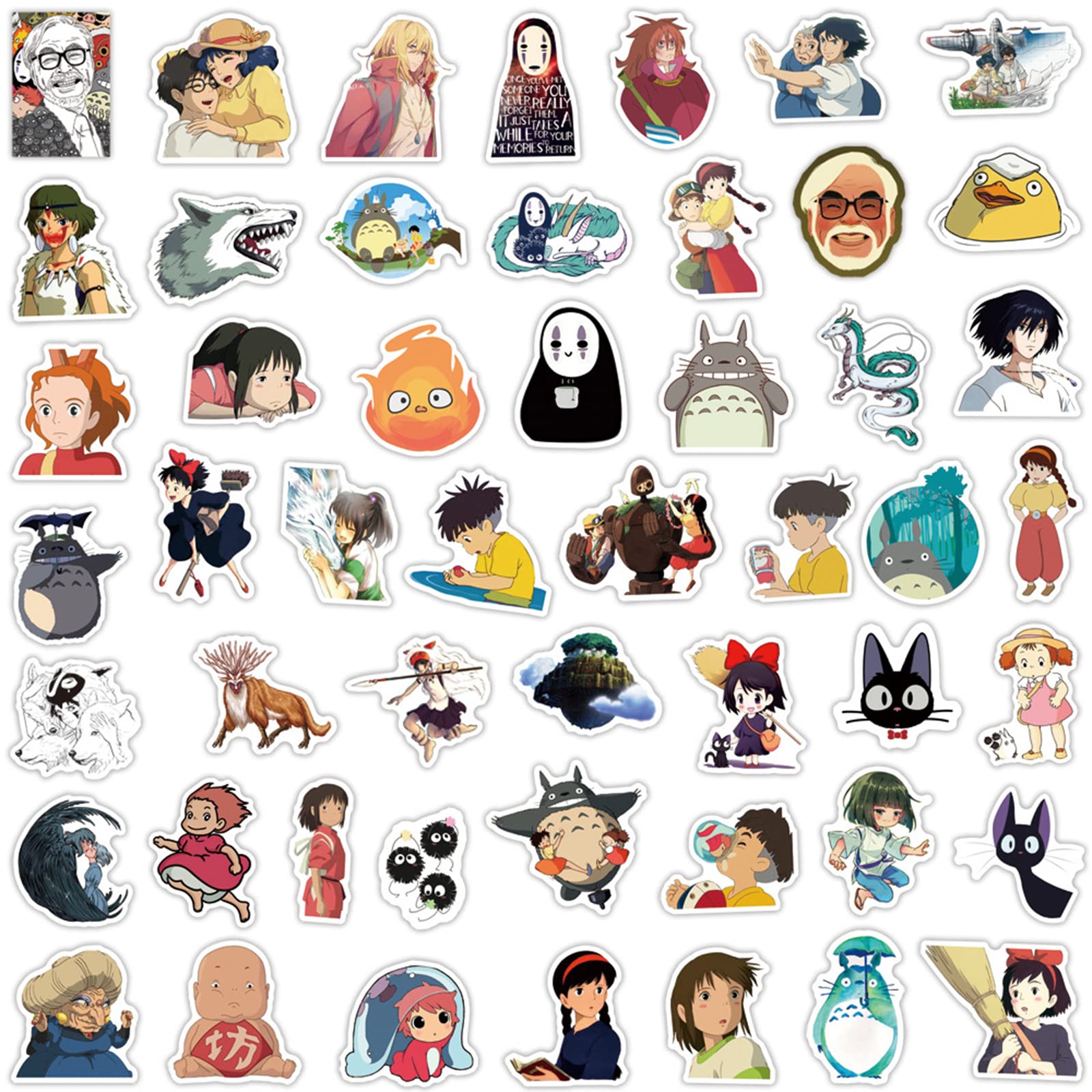 Mua 50 PCS Japanese Cartoon Stickers, Kawaii Studio Anime Stickers ...