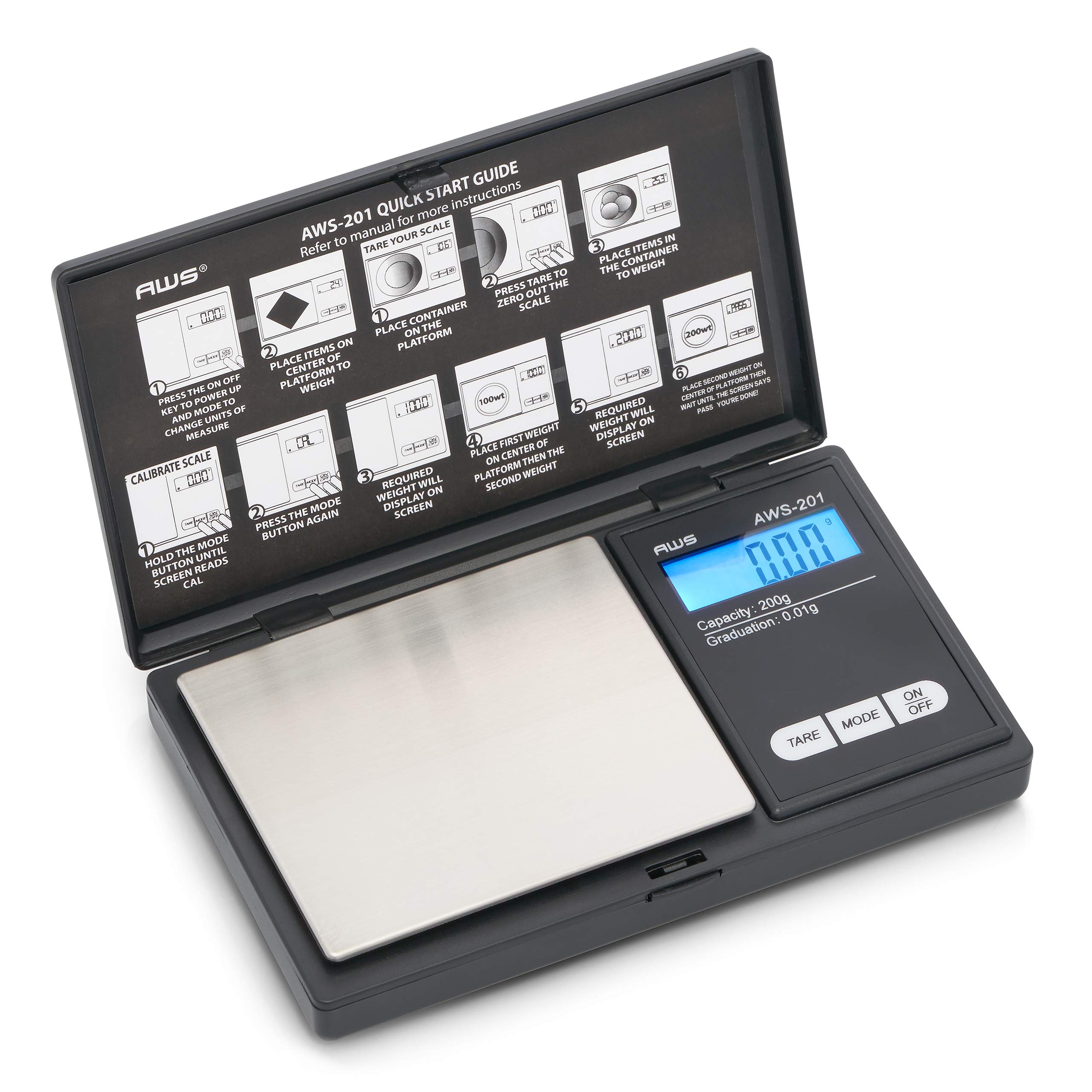 AWS-100 100g Scale American Weigh AWS-100 Digital Pocket Scale - 100g X ...