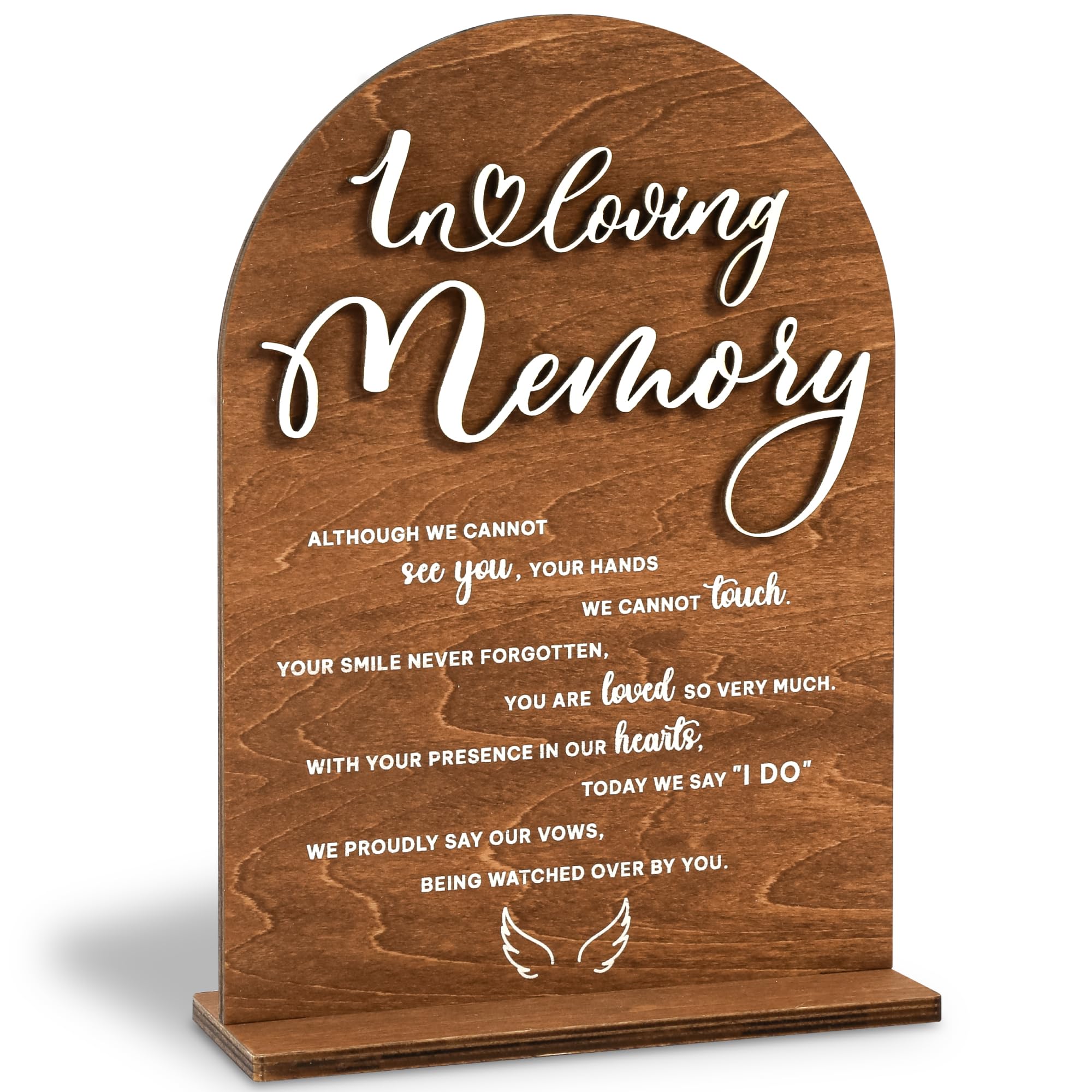 Stofinity In Loving Memory Wedding Sign - Rustic Memorial Decor for ...