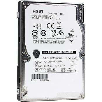 Amazon.com: HGST HUC109060CSS600 Travelstar C10K900 600GB 10K 2.5" 6Gb ...