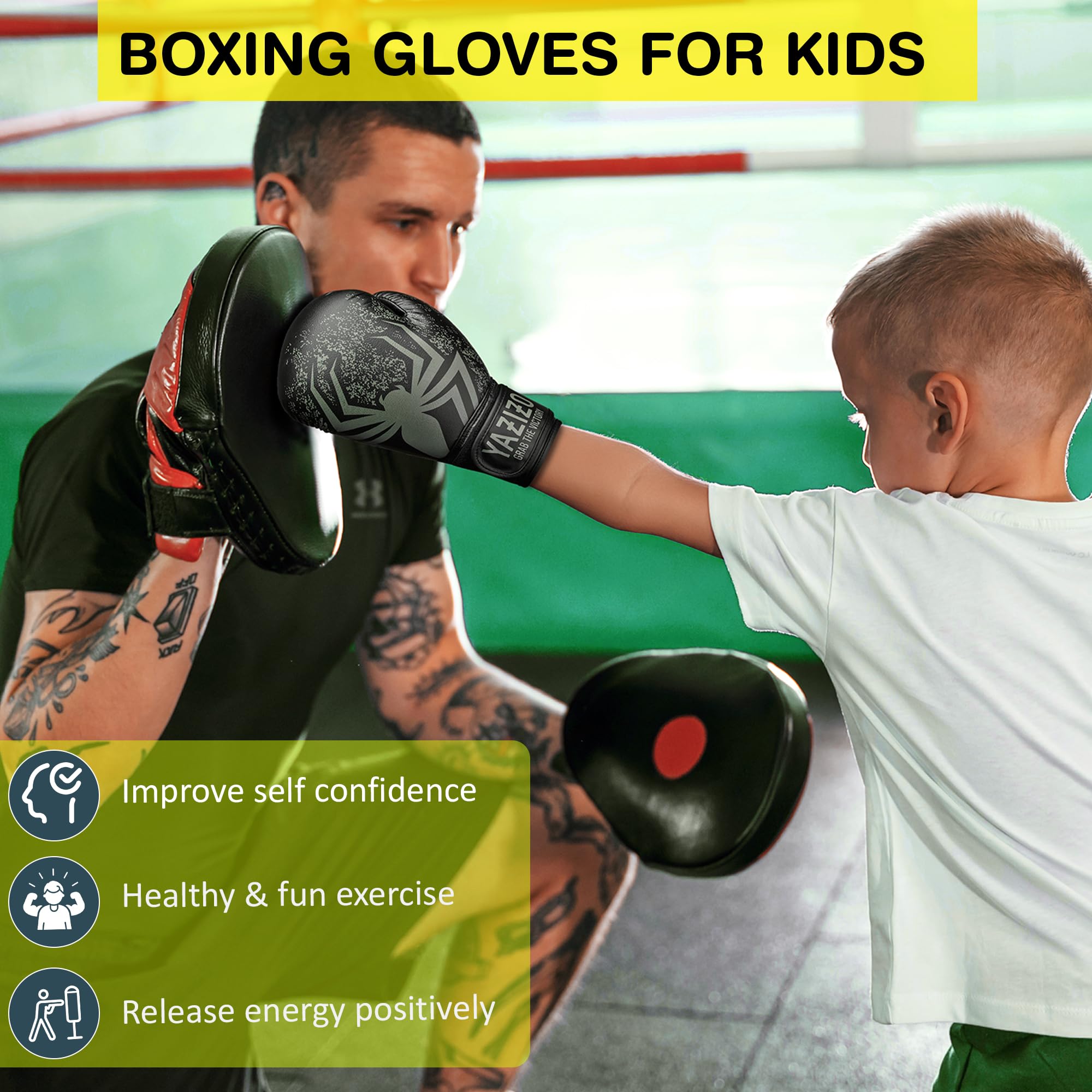 Mua Yazizo Boxing Gloves for Kids for Full Punching & Blocking Power ...