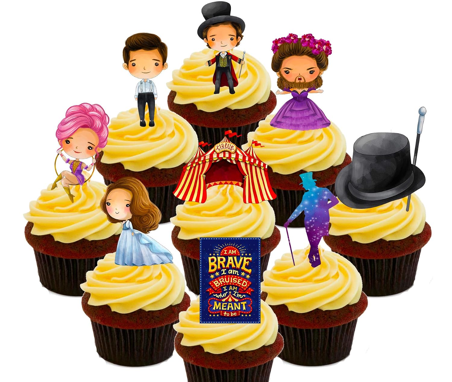 Made4You The Greatest Showman Party Pack, Edible Cake Decorations ...