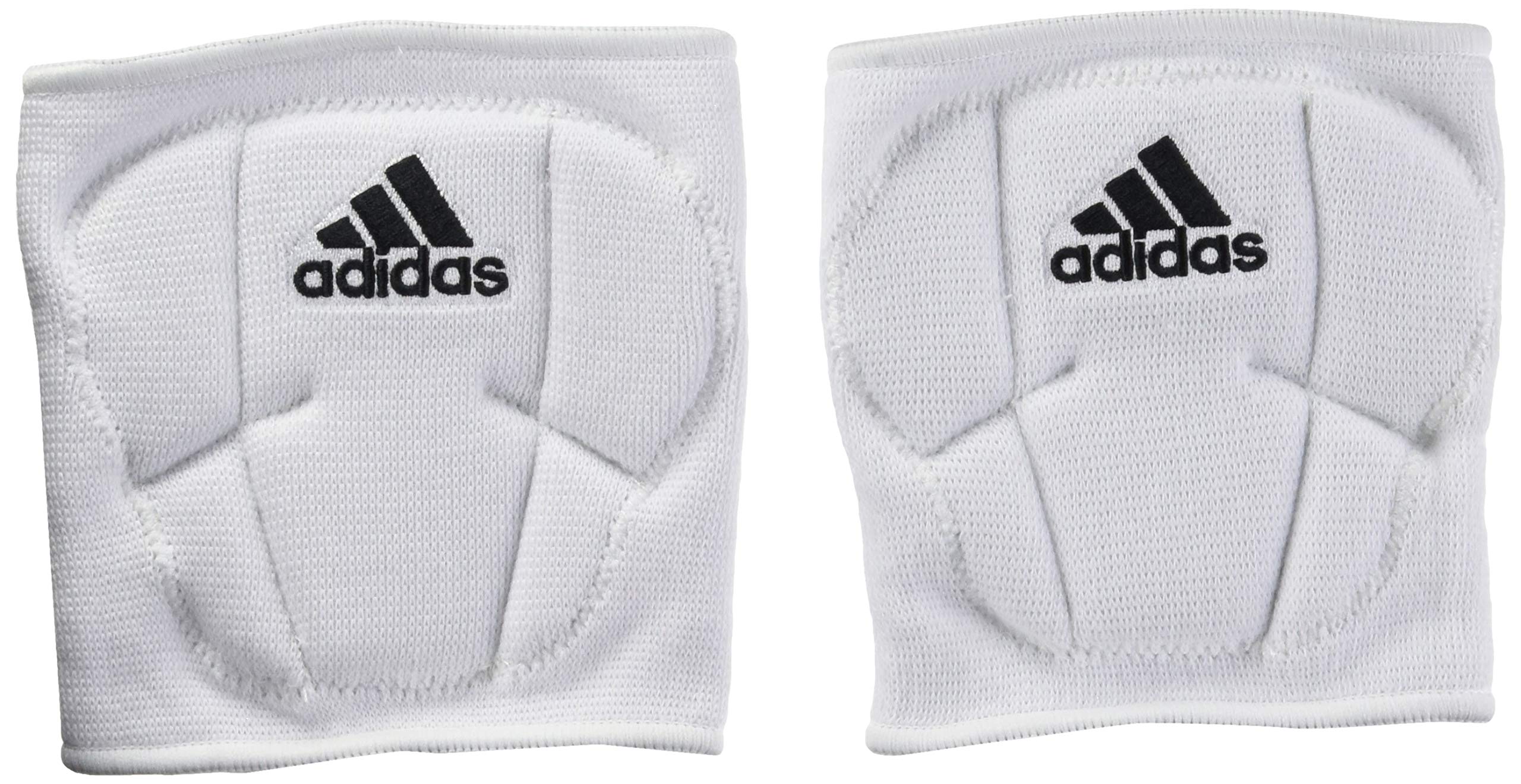 adidas Unisex-Adult Sleek 5 Inch Knee Pad, White/Black, Large for sale ...