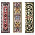 Amazon.com: Oriental Carpet Woven Fabric Bookmark - Black Collection ...