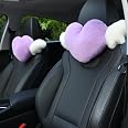Amazon.com: 2 Pack Heart Shaped Cute Car Headrest Pillow with Angel ...