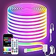 Amazon.com: Neon Rope Lights, 10ft Smart RGB+IC LED Strip Lights with ...