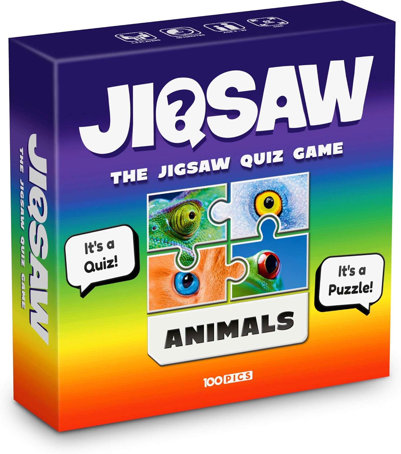 100 PICS Animals Jigsaw Quiz | Family Puzzle + Fun Quiz | 1-8 Players ...