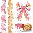 Amazon.com: JarThenaAMCS Ice Cream Cone Wired Edge Ribbon Pink ...