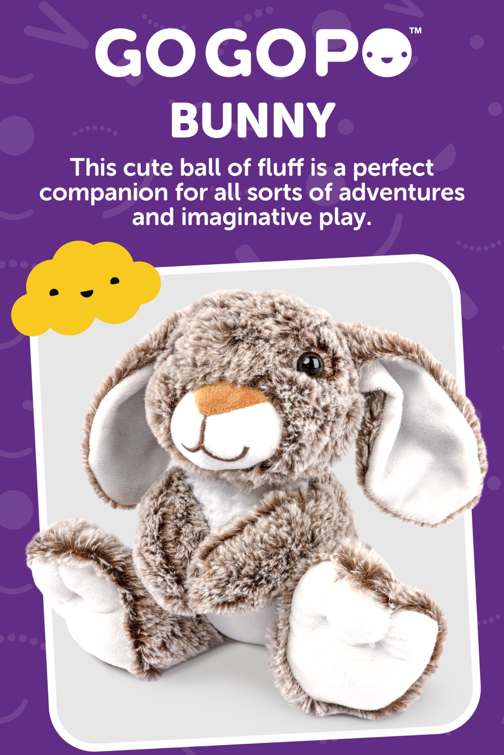 Mua Sitting Rabbit Stuffed Animal Plush Toy| Fluffy Burrow Bunny Animal ...