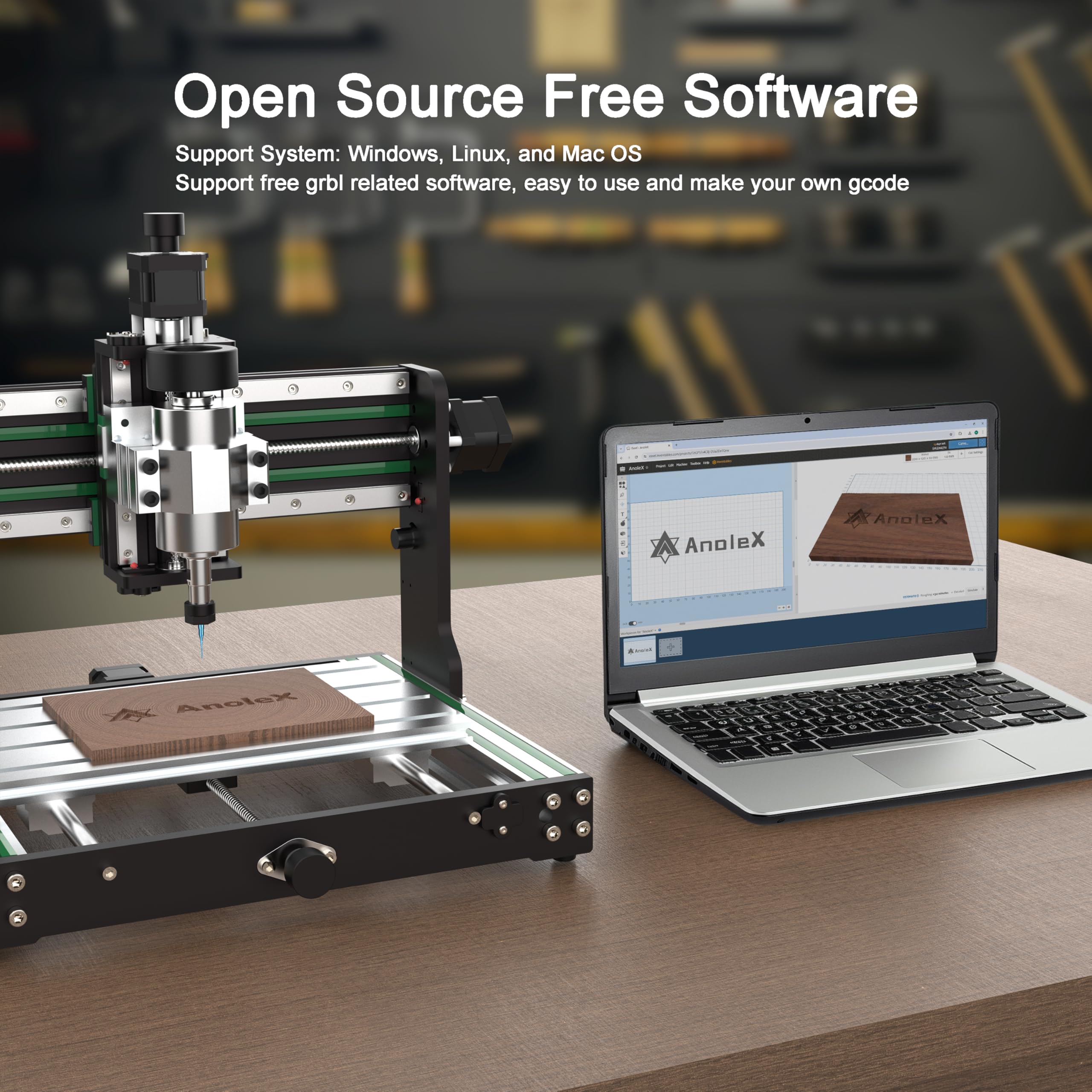 Mua All-Metal CNC Router Machine 3020-Evo, AnoleX X&Z-axis Dual Steel ...