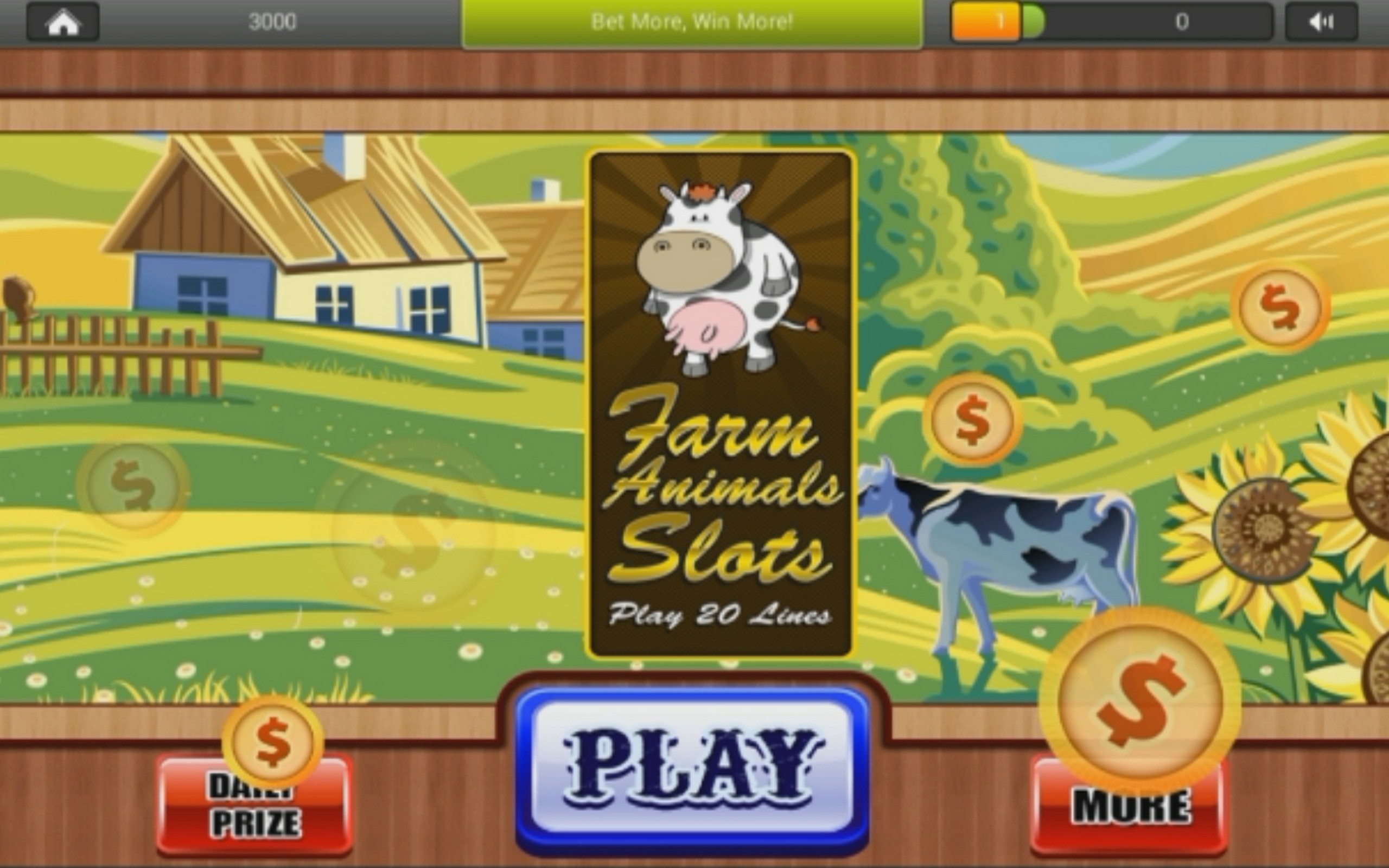 Lucky Day en Animal Farm Slots Gamehouse Casino en Las Vegas gratuito ...