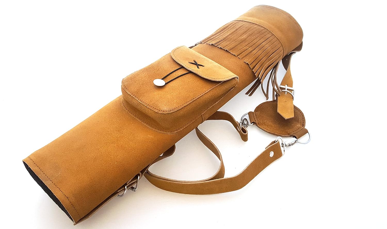 Traditional Archery Suede Leather Back Quiver. (Honey Brown): Amazon.co ...