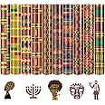 Amazon.com: Tintnut Kwanzaa HTV Vinyl - 10 Sheets 12 X 10inches Kente ...