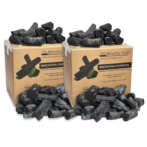 The Bincho Grill Classic Binchotan Charcoal 22lbs (2-Packs of 11lbs ...
