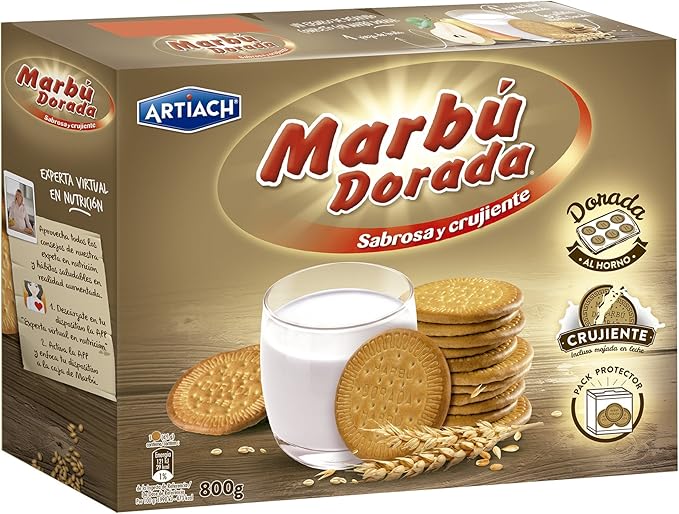 Marbú - Dorada Sabrosa y Crujiente - Galleta Maria - 800 g - [pack de 3 ...