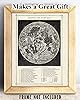 Antique Map of the Moon - 11x14 Unframed Print - Vintage Posters of ...