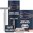 Amazon.com: King C. Gillette Safety Razor with Chrome Plated Handle and ...