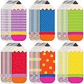 Amazon.com: Whaline 48Pcs Colorful Pencils Name Tags Back to School ...