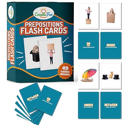 49 Preposition Vocabulary Builder Flash Cards Vol 1 Includes 7 Picture ...